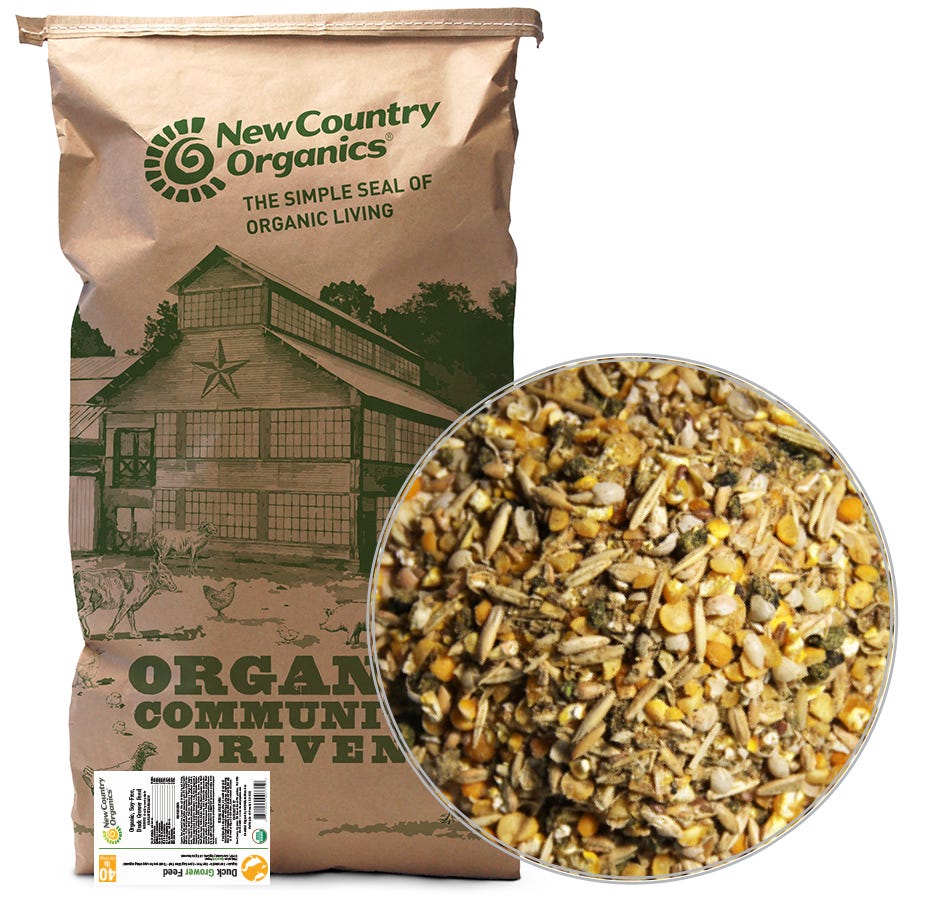 NCO Duck Grower Feed 40# | The Fancy Chicken Farm Company, LLC