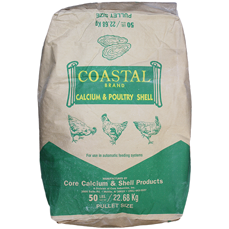 Coastal Brand Oyster Shell 50# | The Fancy Chicken Farm Company, LLC